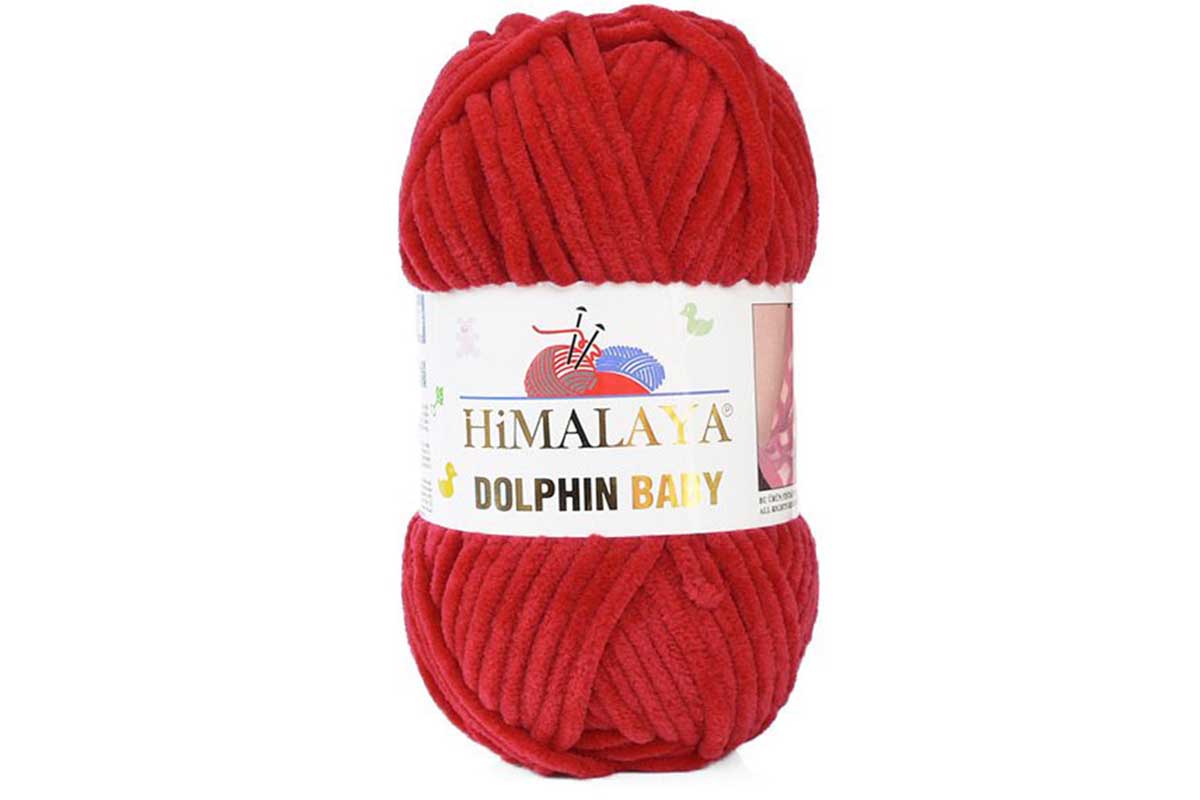 Пряжу Himalaya Dolphin Baby цвет 80352 темно-красный – купить дешево