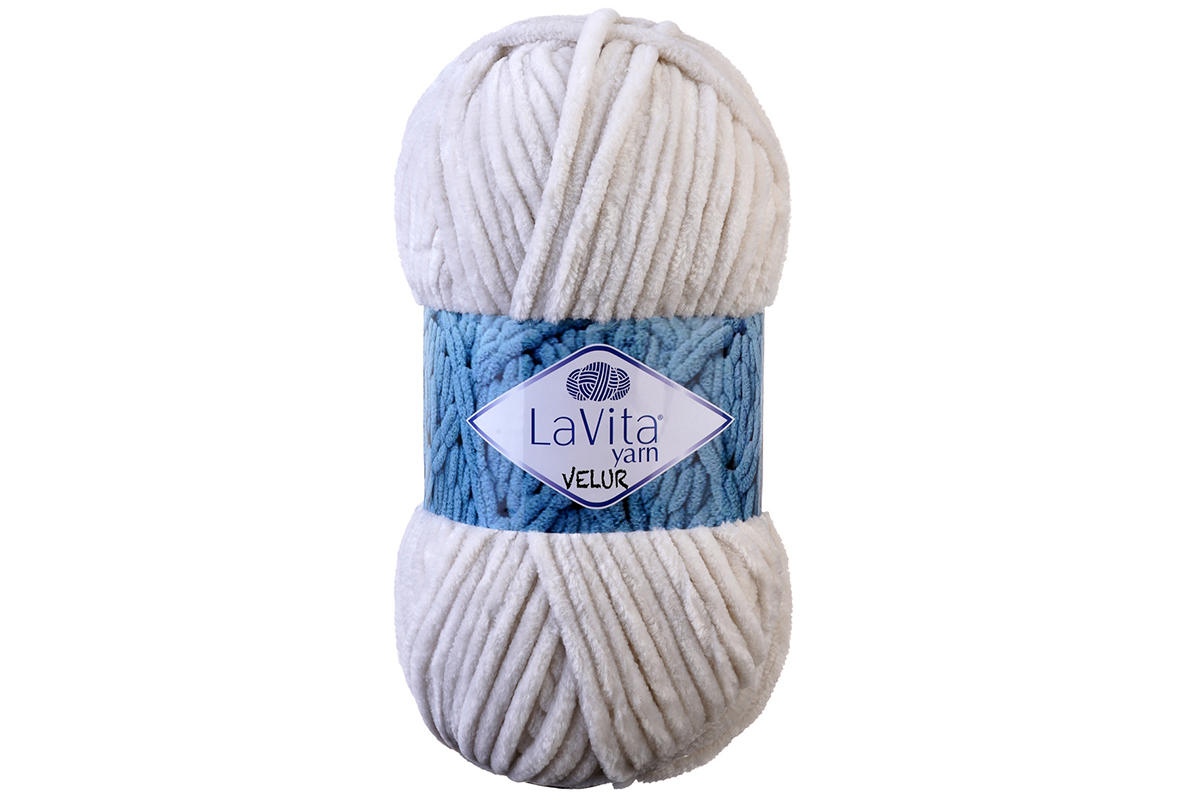 Пряжу Lavita Yarn Velur цвет 1040 пломбир – купить дешево